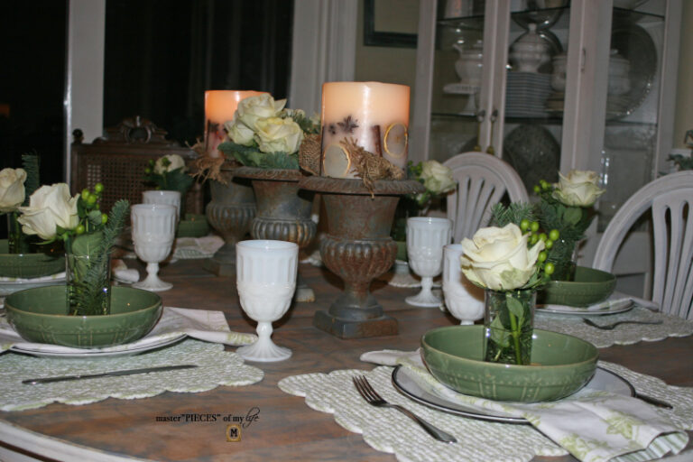 Nine Winter Table Setting Ideas - Master"Pieces" of my Life