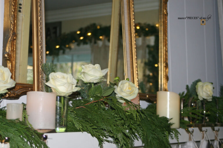 Rustic & Refined Christmas Mantel Decor Styling - Master"Pieces" of my Life
