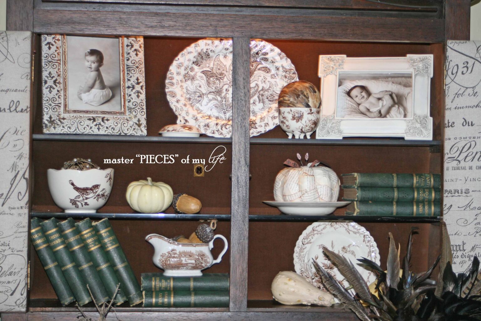 Using Vignettes for Fall Decorating - Master"Pieces" of my Life