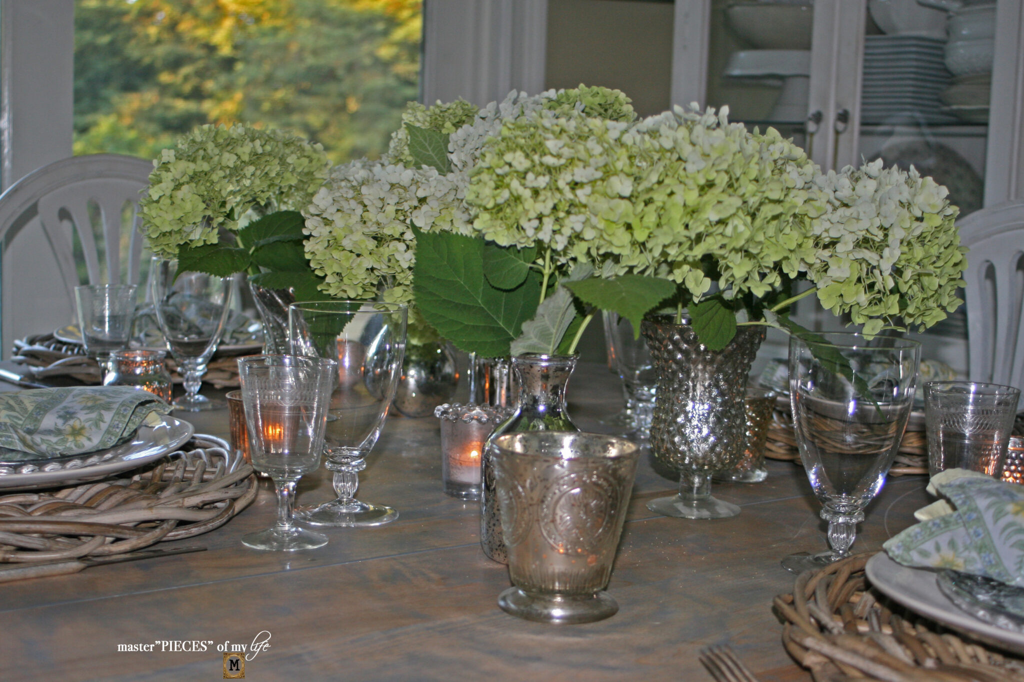 mercury glass tabletop ideas - Master"Pieces" of my Life