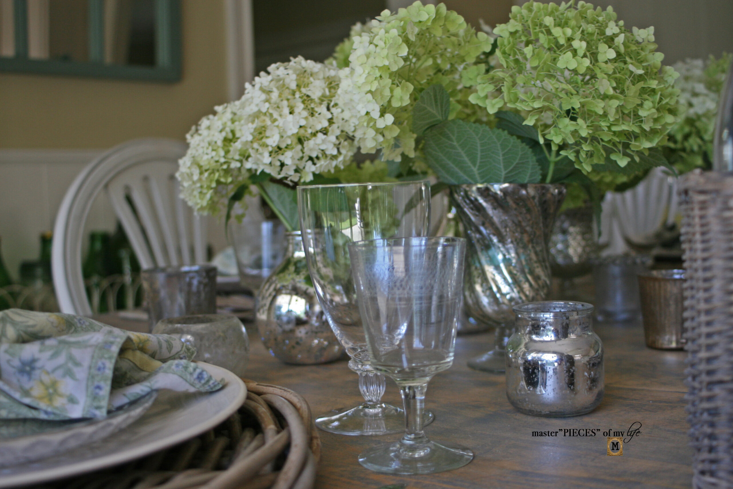 mercury glass tabletop ideas - Master"Pieces" of my Life