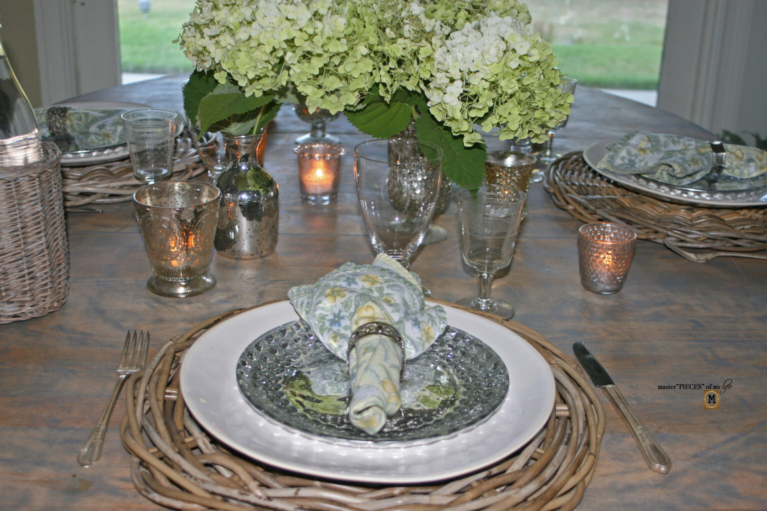 mercury glass tabletop ideas - Master"Pieces" of my Life