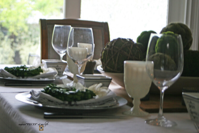 Nine Winter Table Setting Ideas - Master"Pieces" of my Life