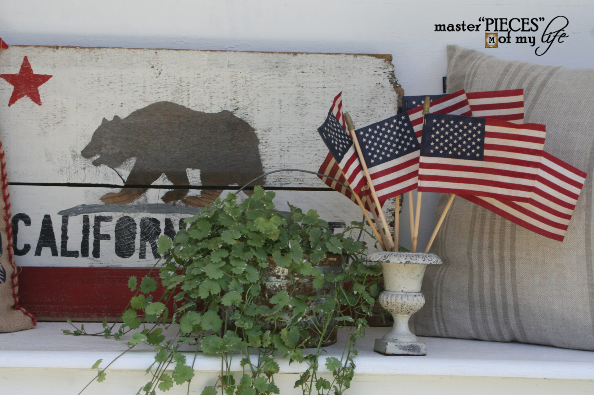 Easy Patriotic Home Decor Ideas - Master"Pieces" of my Life