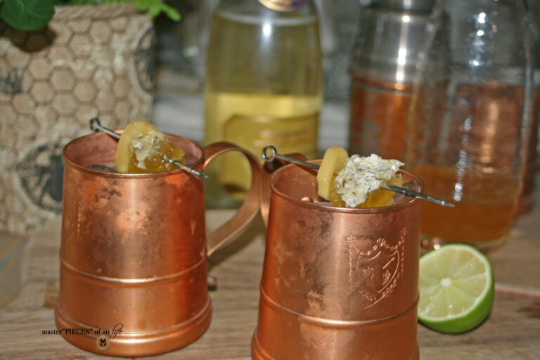Honey Ginger Champagne Mule Cocktail - Master"Pieces" of my Life