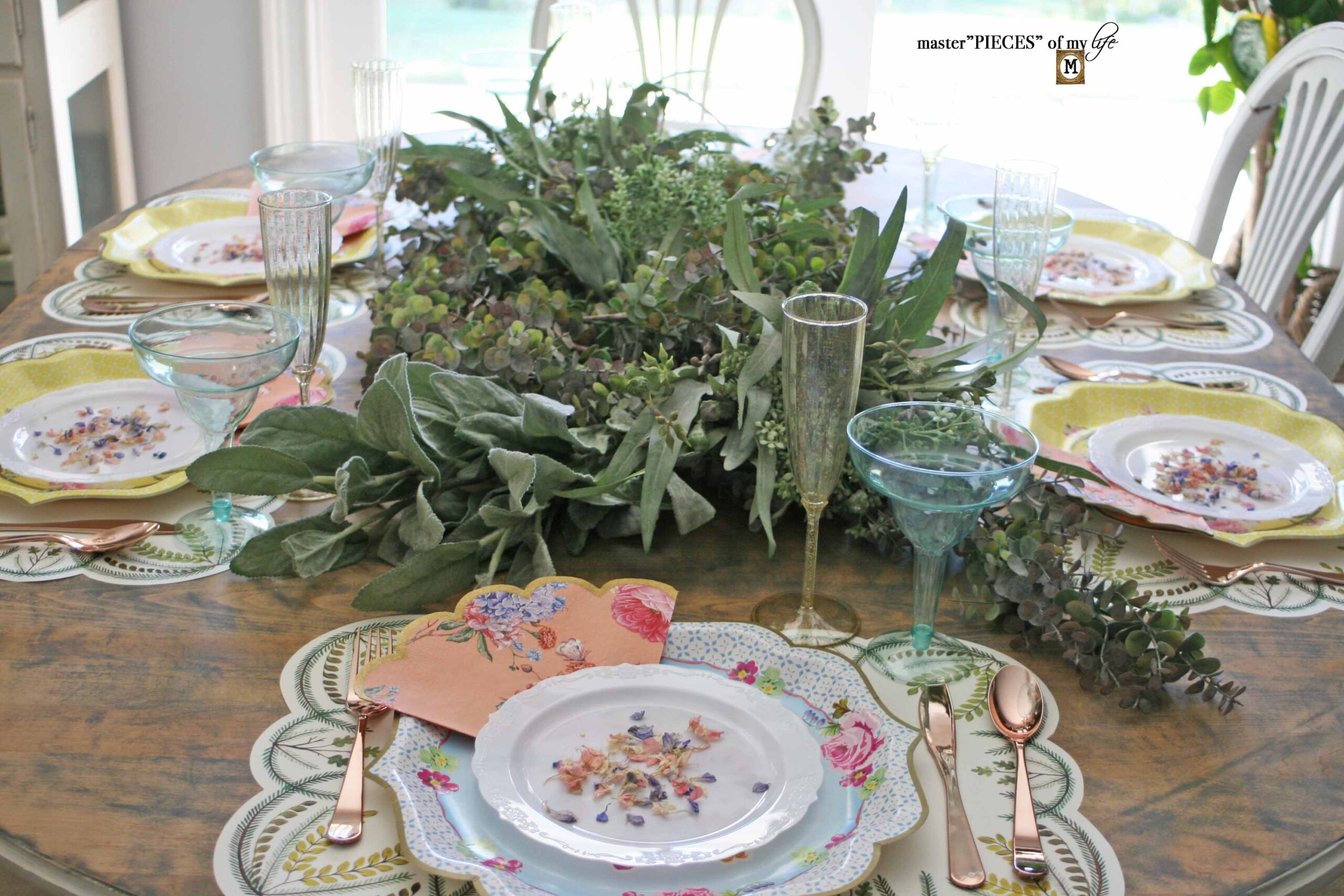 Disposable, Faux Tablescape - Master"Pieces" of my Life