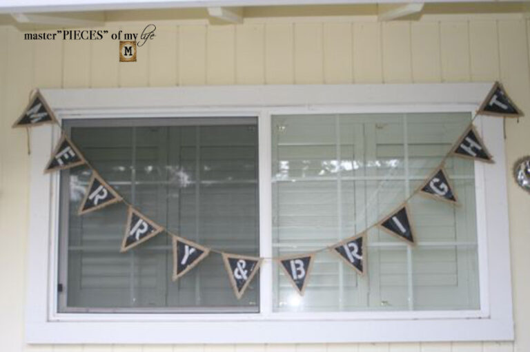 Chalkboard Craft: Easy Customizable DIY Pennant Banner - Master"Pieces ...