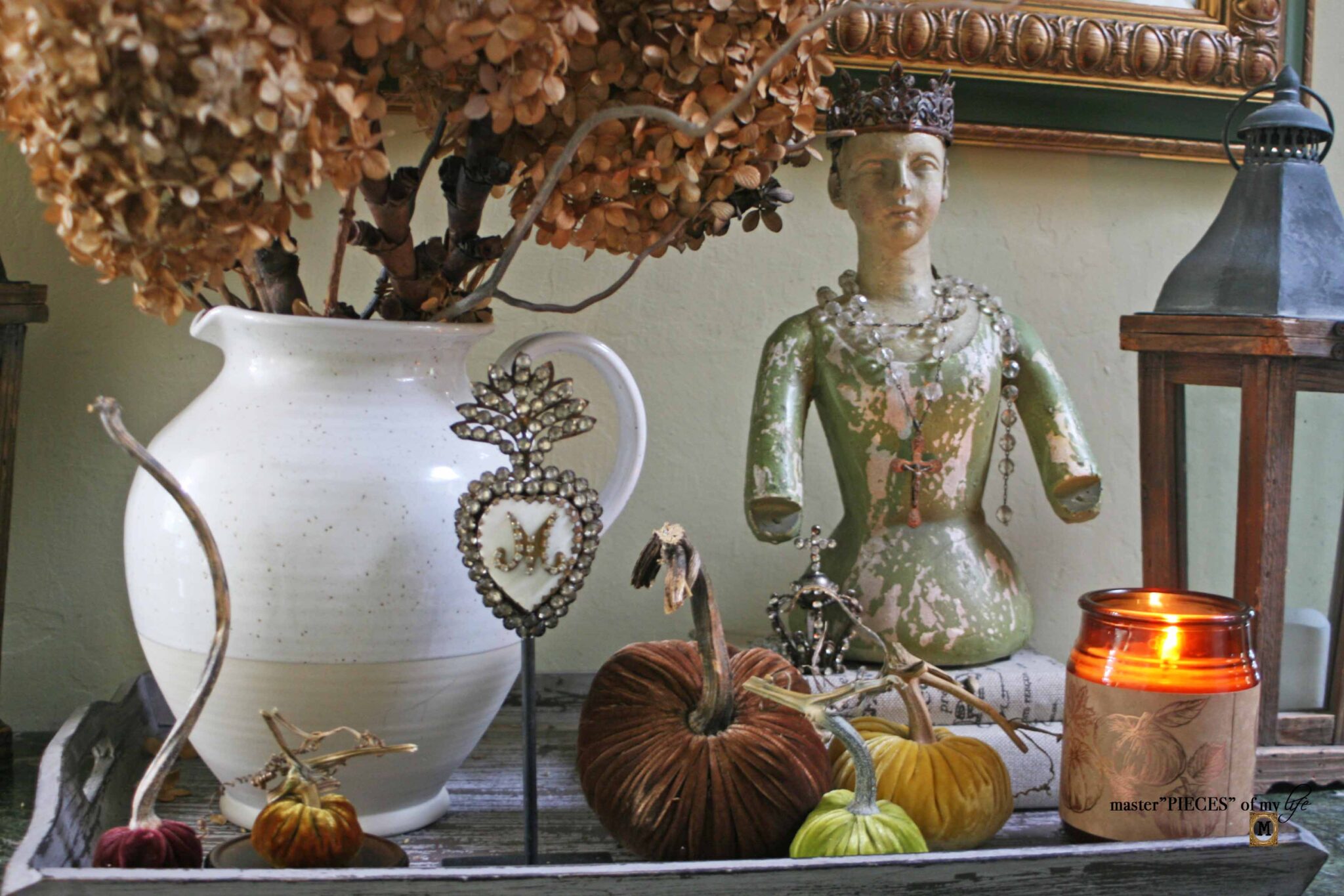 Using Vignettes for Fall Decorating - Master"Pieces" of my Life