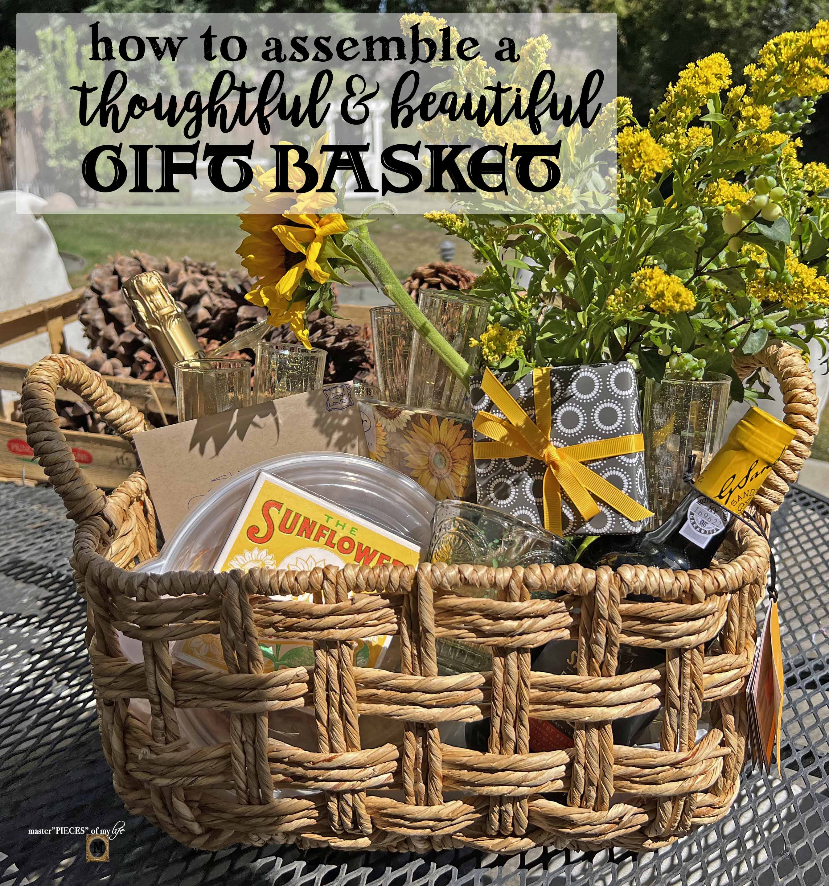 how to assemble a thoughtful & beautiful gift basket - Master"Pieces ...