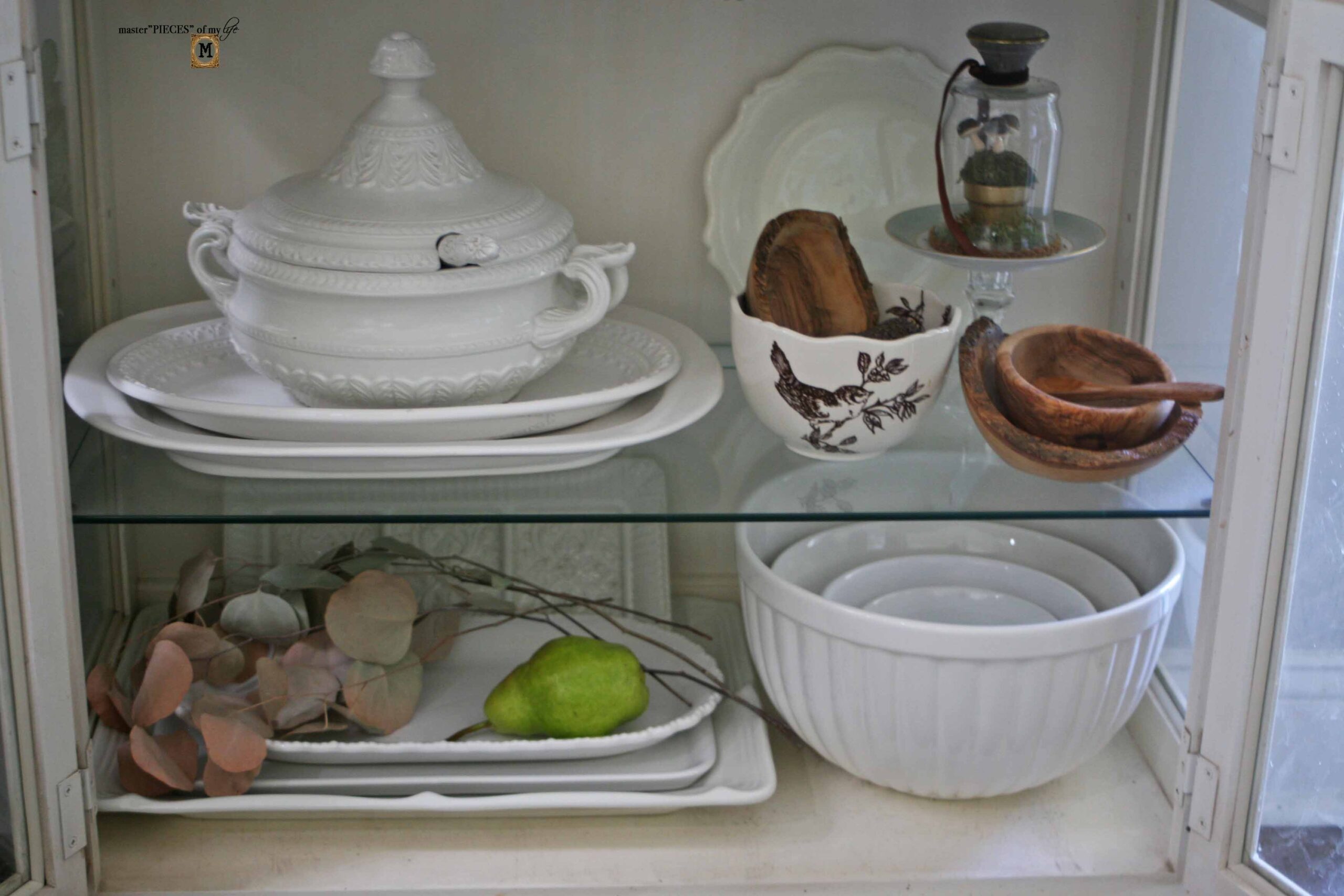 Thrifted Goodies - Using Vintage Brown Transfer ware for Fall Decor ...