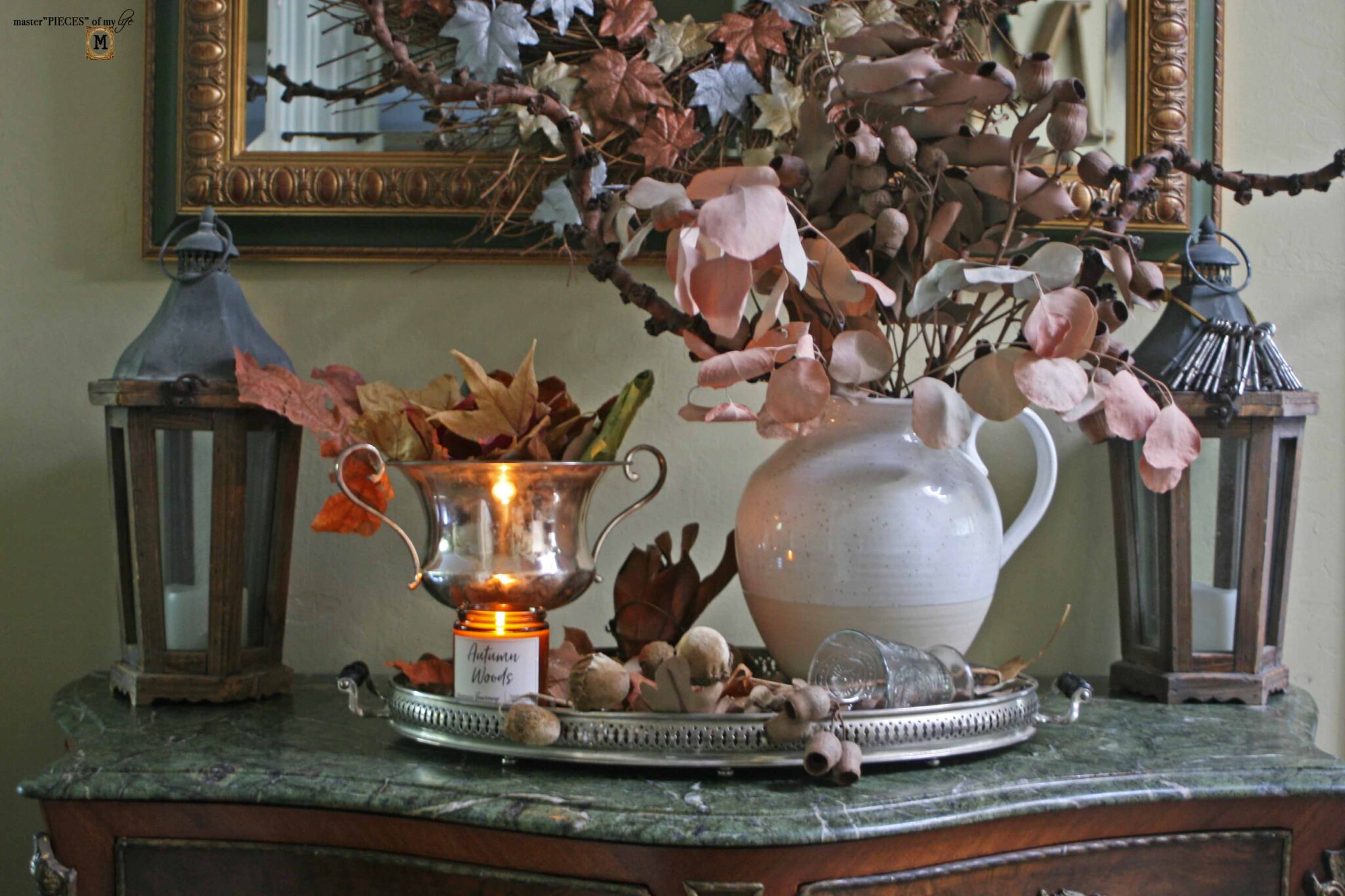 Using Autumn Leaves for Fall Decor - Master"Pieces" of my Life
