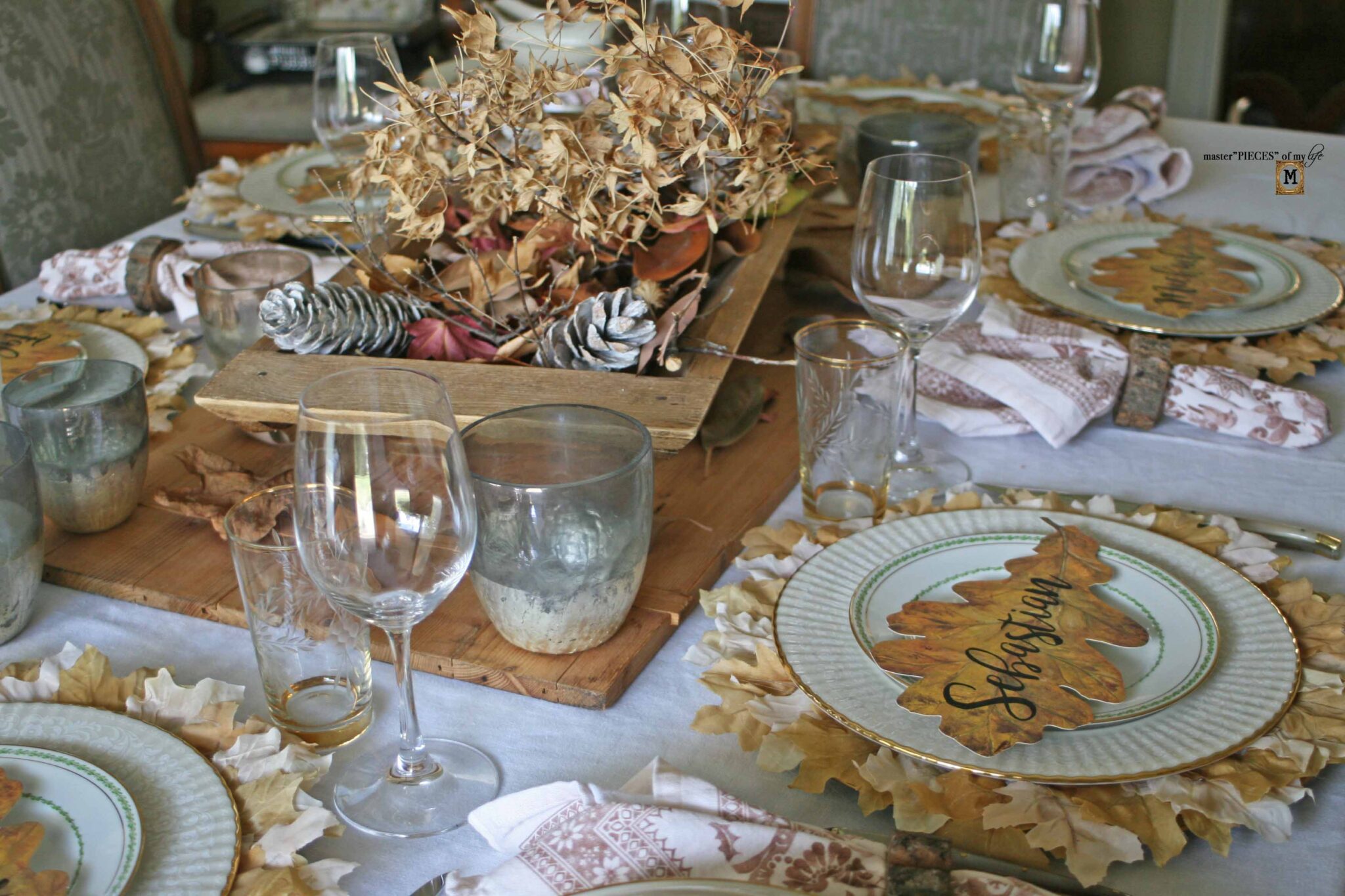 Using Autumn Leaves for Fall Decor - Master"Pieces" of my Life
