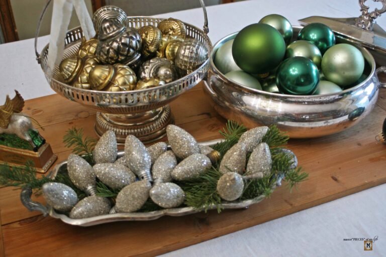 How to Use Thrifted Collections in Christmas Decor - Master"Pieces" of ...