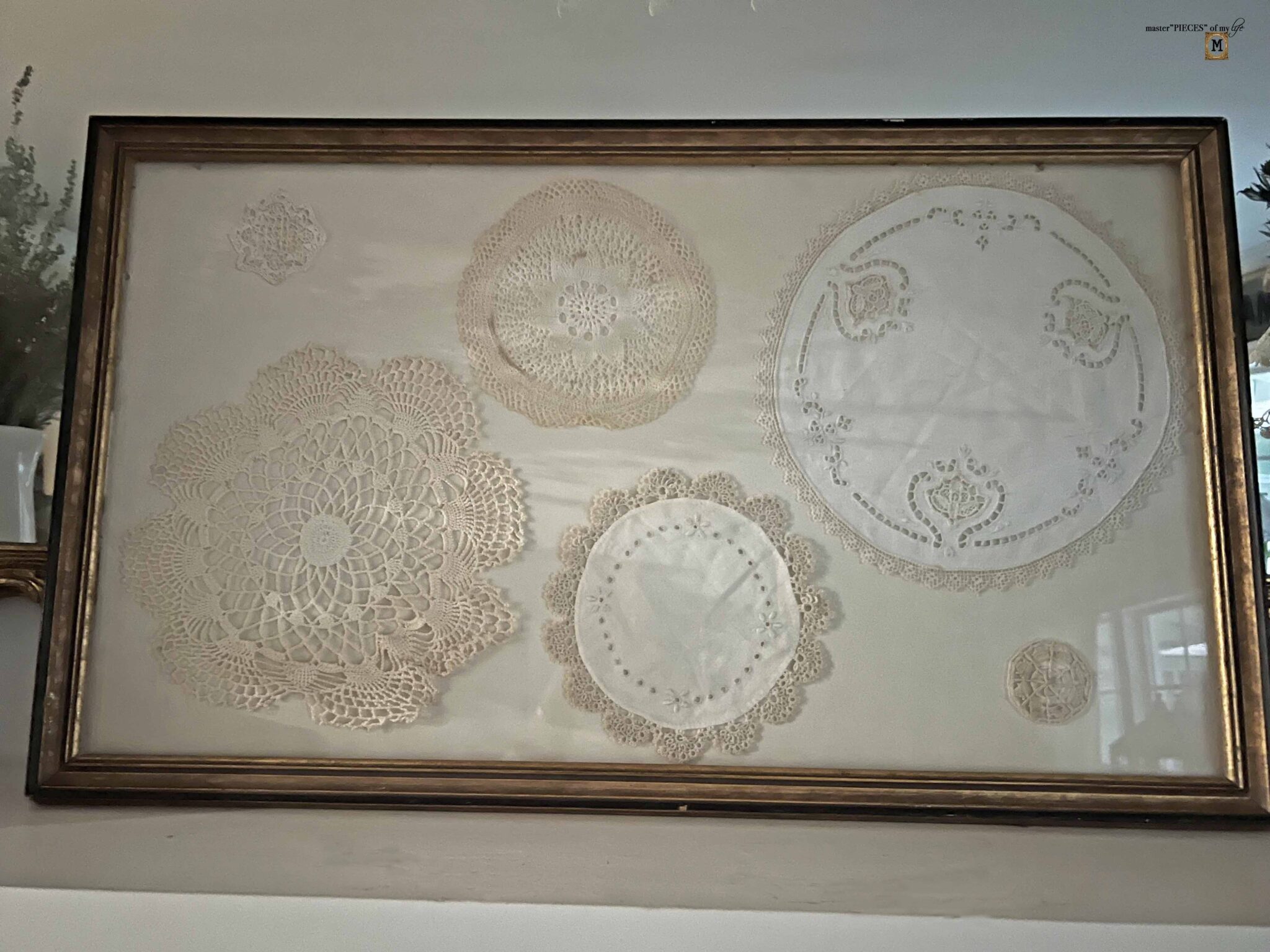 Framed Doily Art Work DIY - Master"Pieces" of my Life