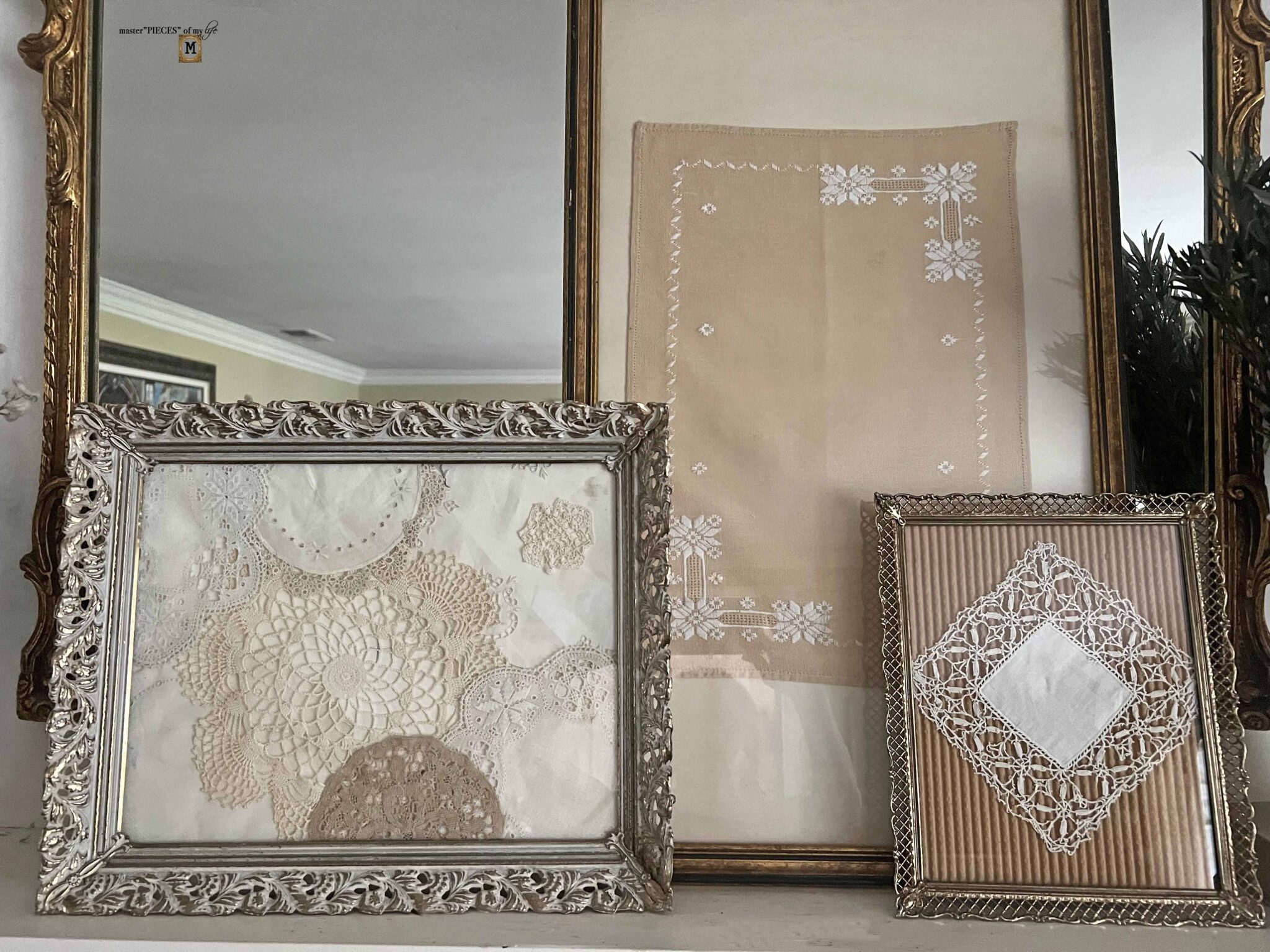 Framed Doily Art Work DIY - Master"Pieces" of my Life