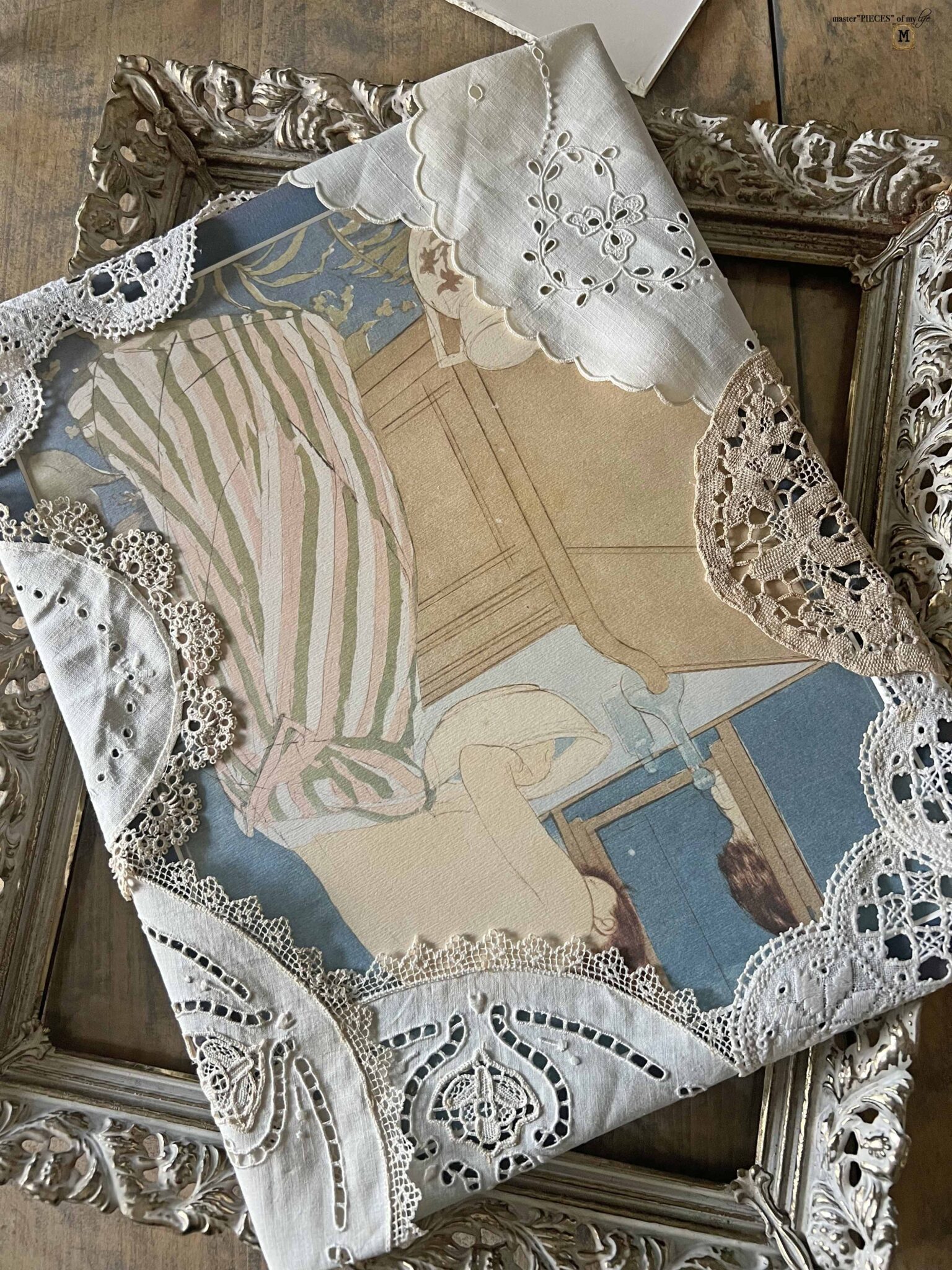 Framed Doily Art Work DIY - Master"Pieces" of my Life