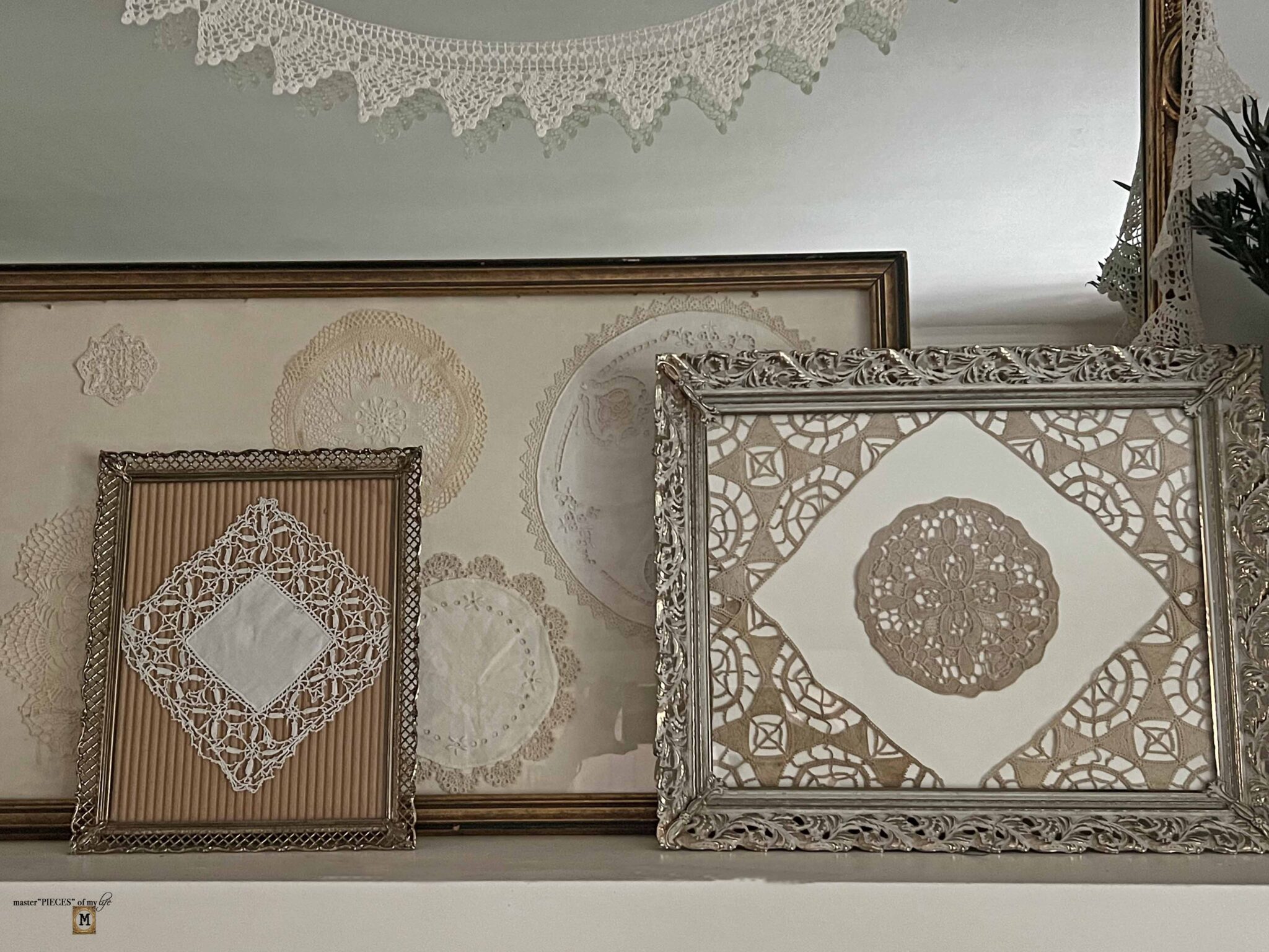 Framed Doily Art Work DIY - Master"Pieces" of my Life