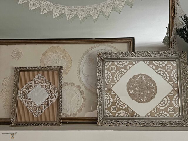Framed Doily Art Work DIY - Master"Pieces" of my Life