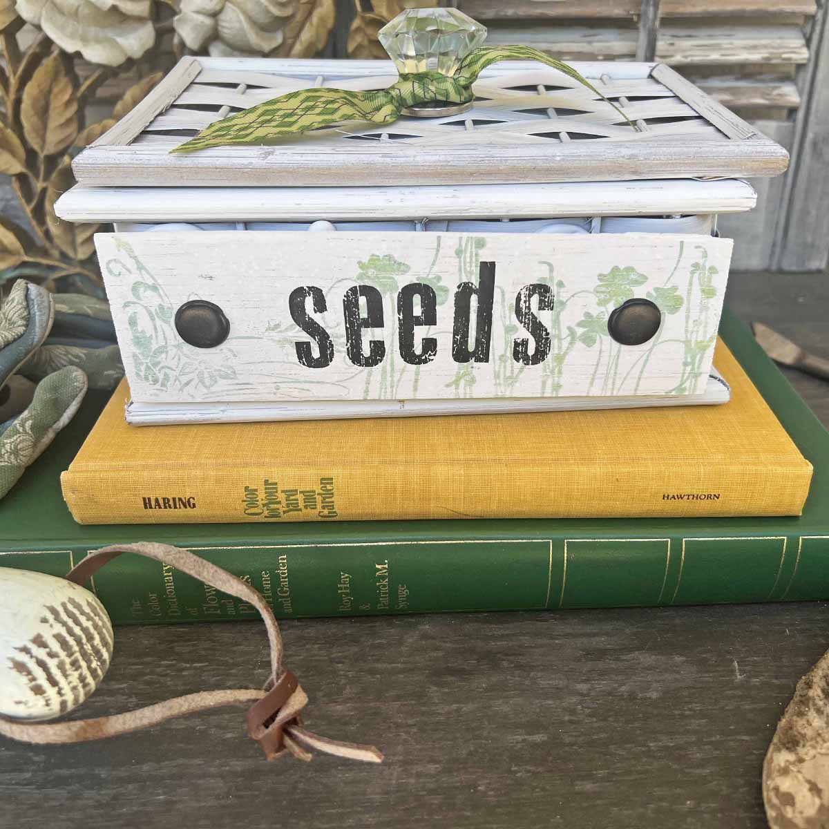 Thrifted Basket Seed Box DIY - Master"Pieces" of my Life