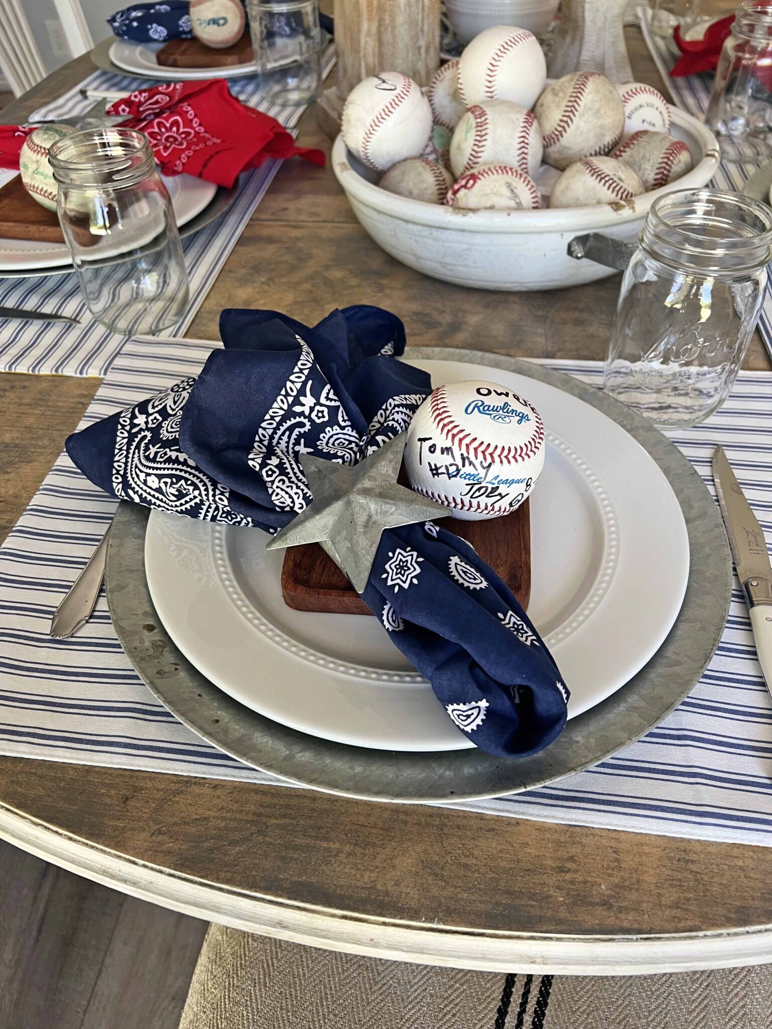 How to Use Baseballs for Patriotic Decor - Master"Pieces" of my Life