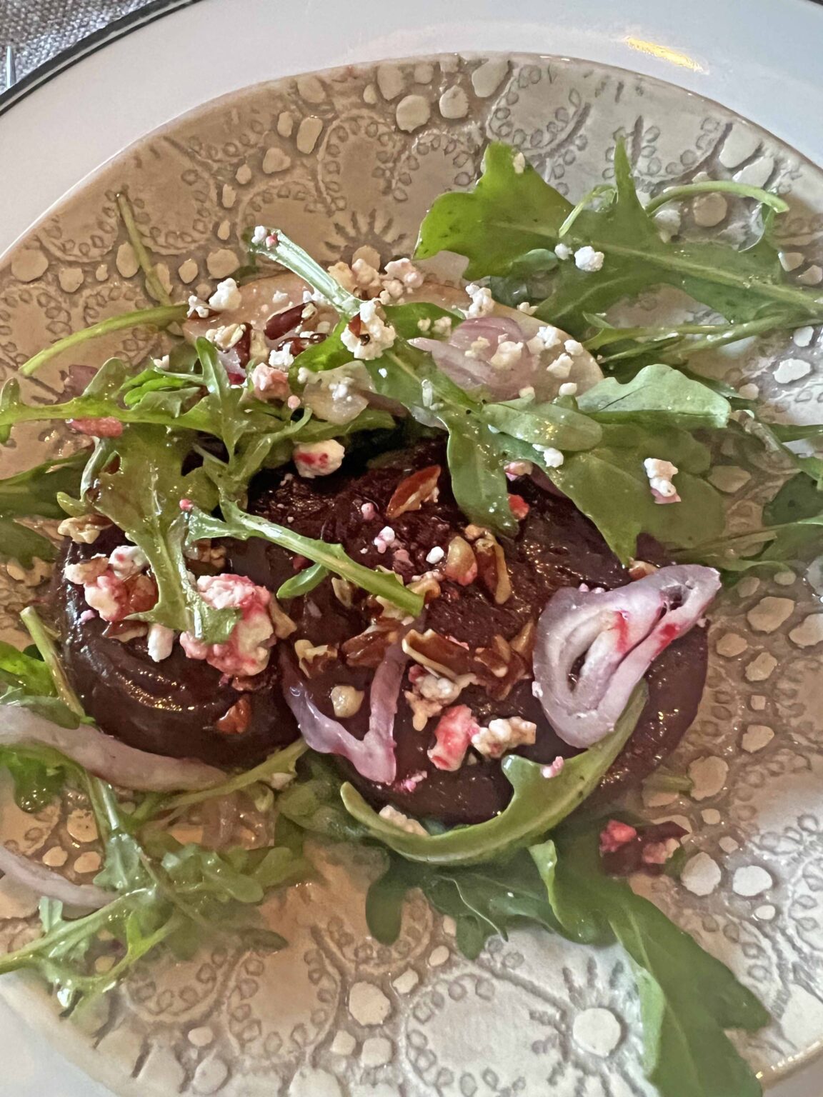 Roasted Beet Salad with Feta Cheese & Asian Pear Recipe - Master"Pieces ...