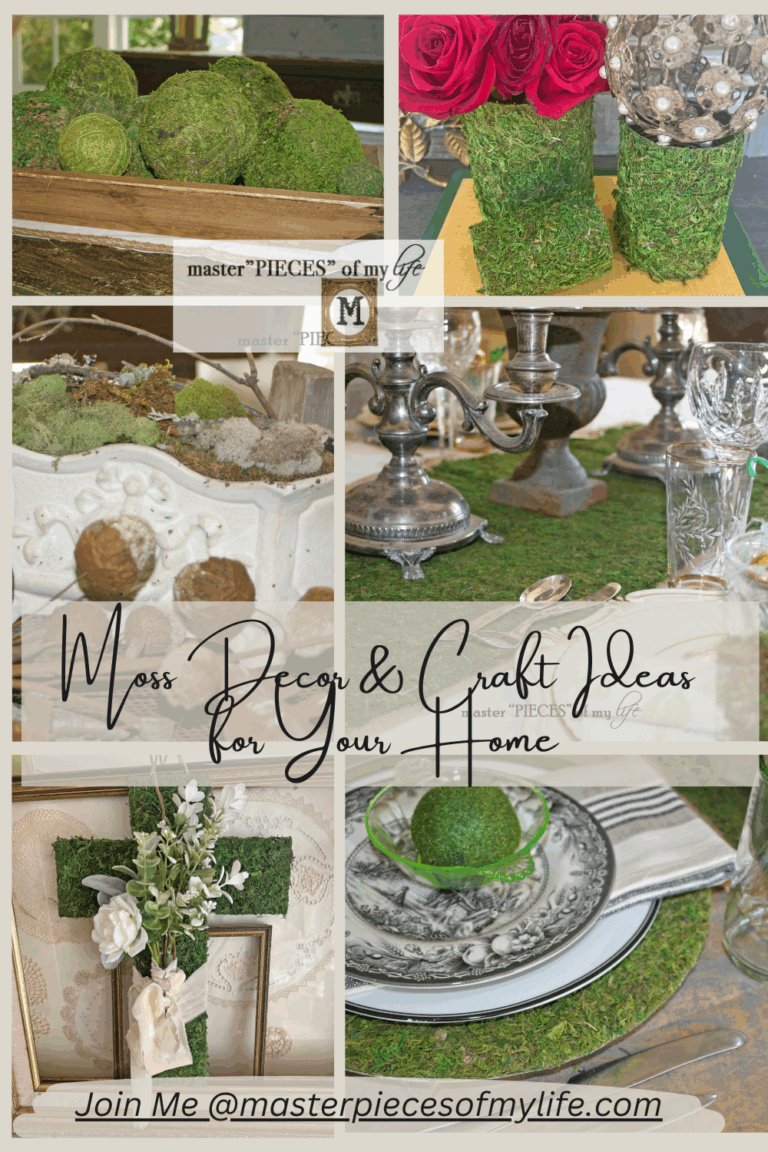 Moss Decor and Craft Ideas for your Home - Master"Pieces" of my Life