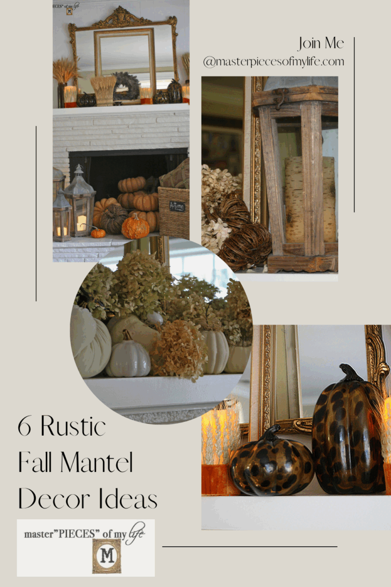 6 Rustic Fall Mantel Decor Ideas - Master"Pieces" of my Life