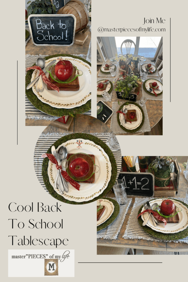 Cool Back to School Tablescape - Master"Pieces" of my Life
