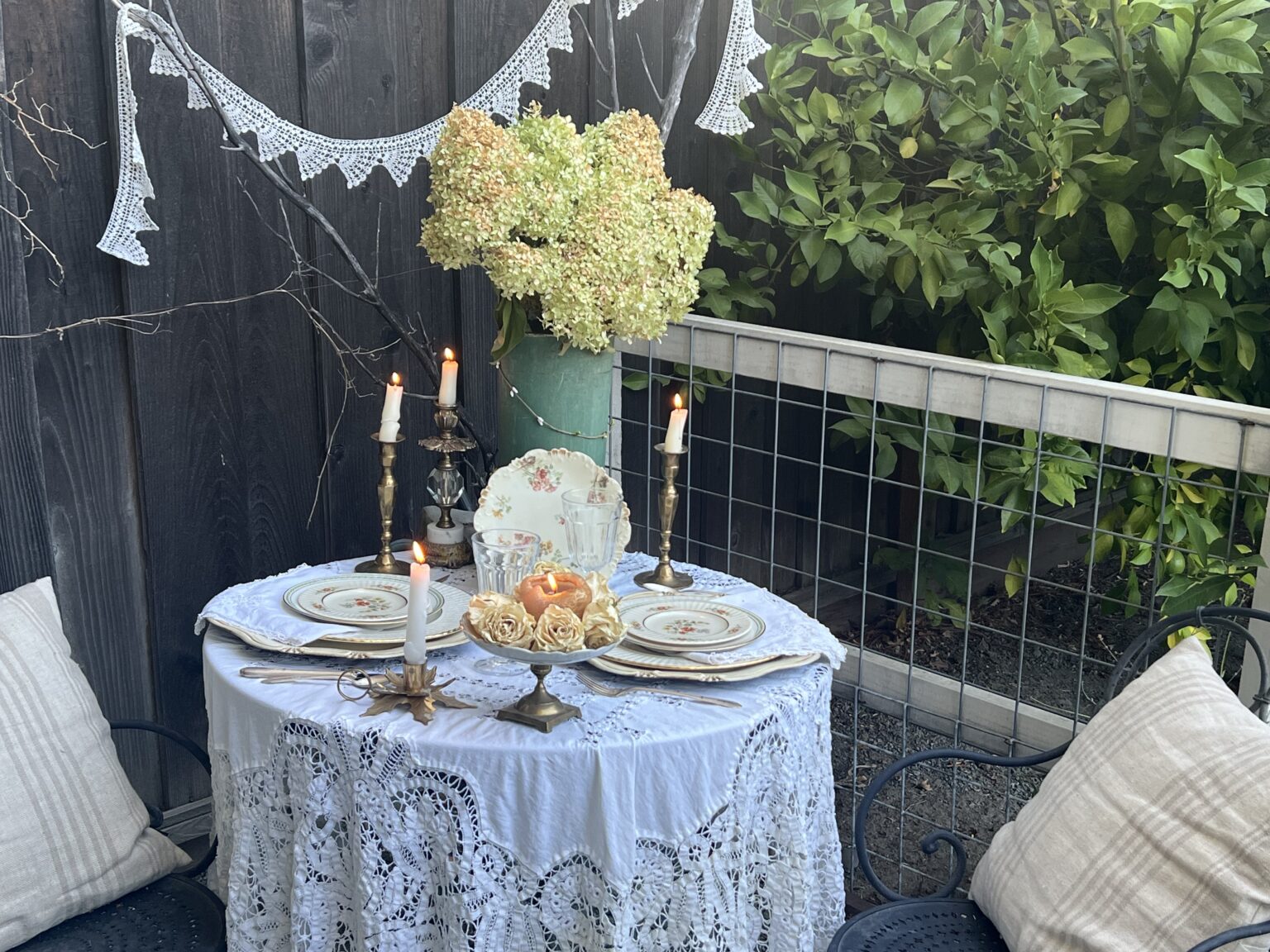 Setting a Thrifted Fall Garden Table - Master"Pieces" of my Life