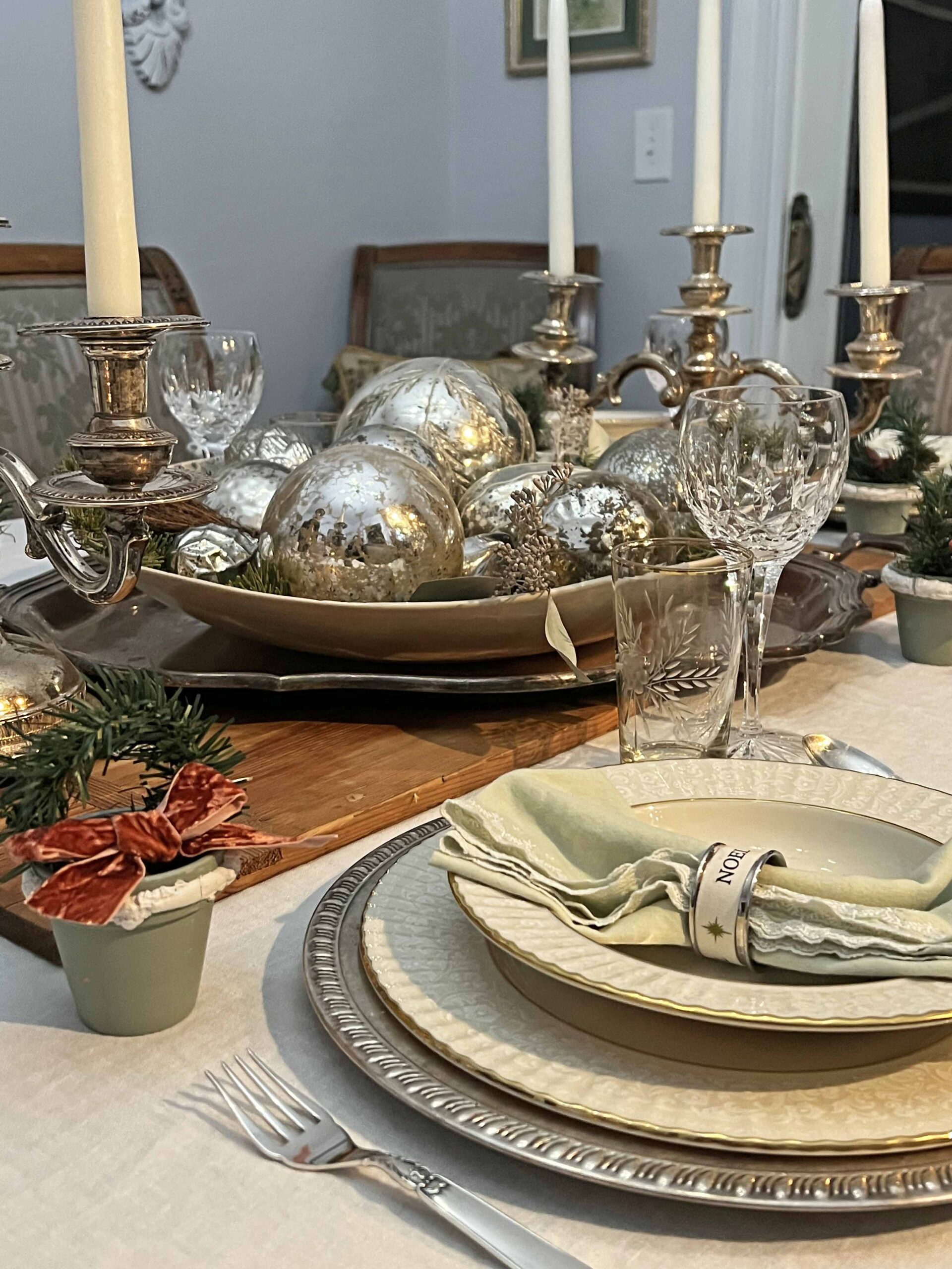 Merry Christmas Wishes and a Christmas Eve Table Setting - Master ...