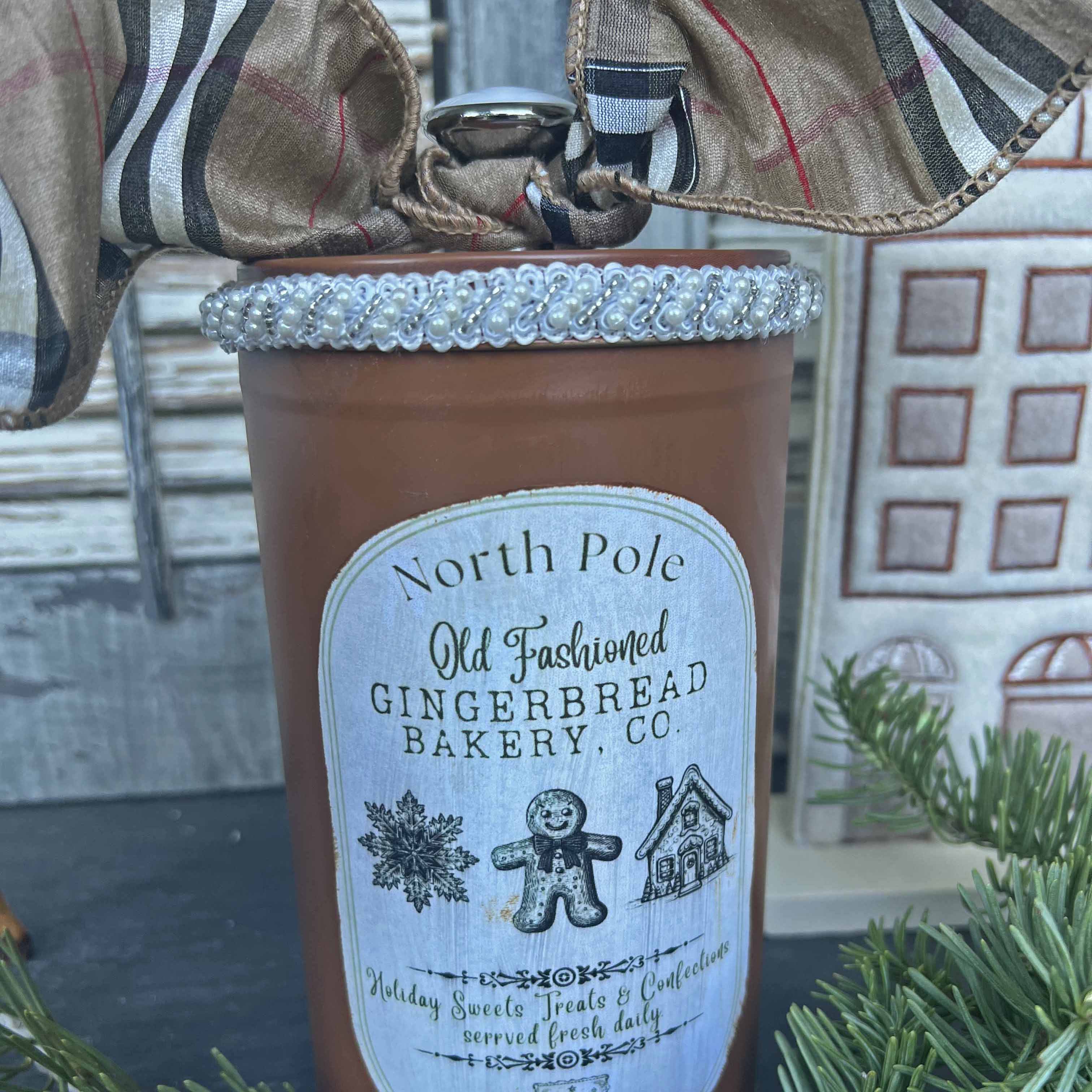 Vintage Gingerbread Canister Up-cycle DIY - Master"Pieces" of my Life