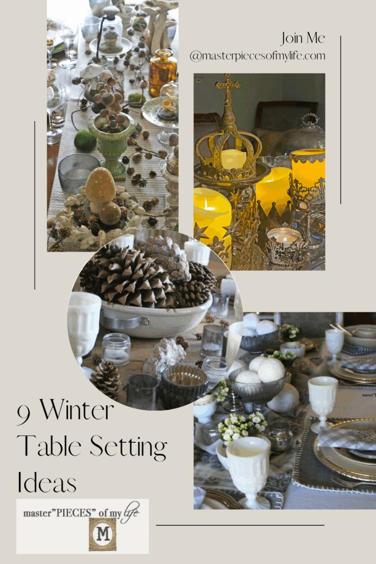 Nine Winter Table Setting Ideas - Master"Pieces" of my Life