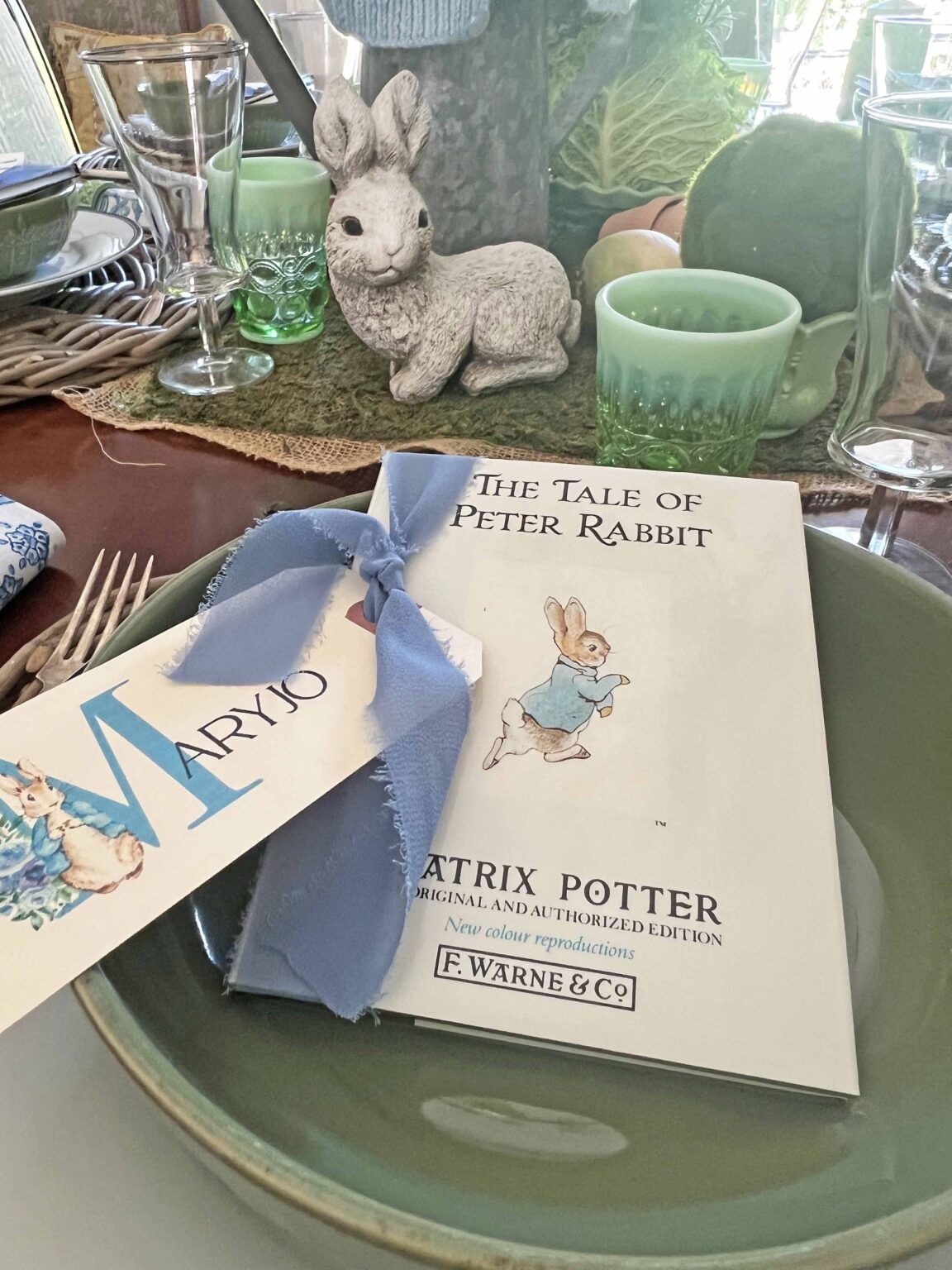 The Tale of Peter Rabbit Table Styling - Master"Pieces" of my Life