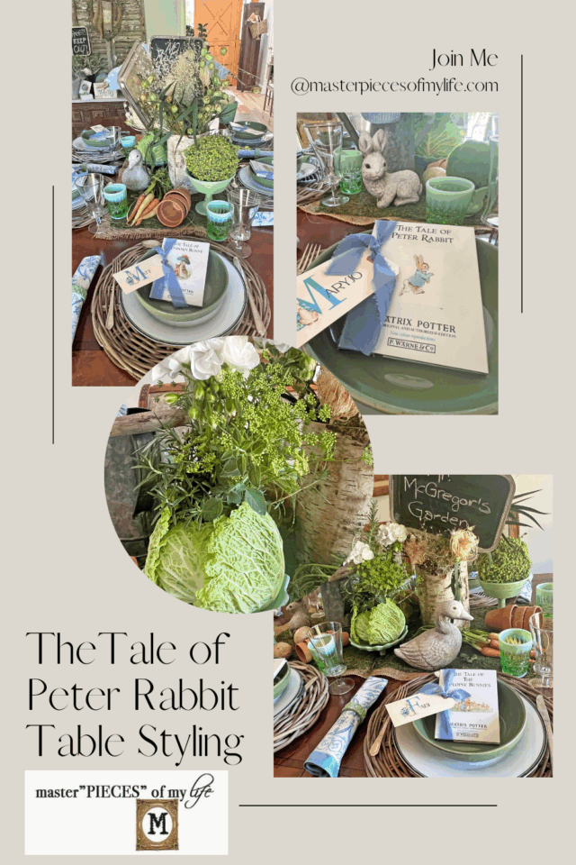 The Tale of Peter Rabbit Table Styling - Master"Pieces" of my Life