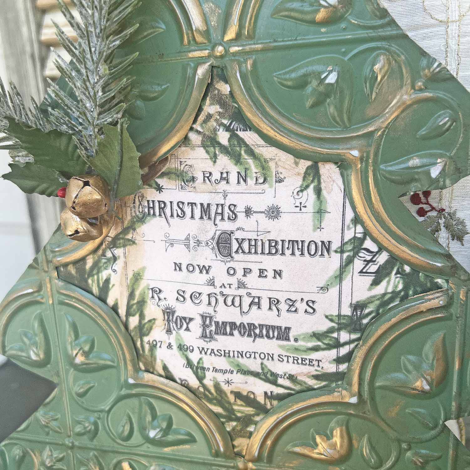 Christmas in July: Faux Tin Tile Christmas Tree Craft - Master"Pieces ...