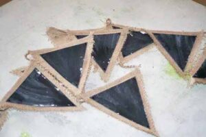 Chalkboard Craft: Easy Customizable DIY Pennant Banner - Master"Pieces ...