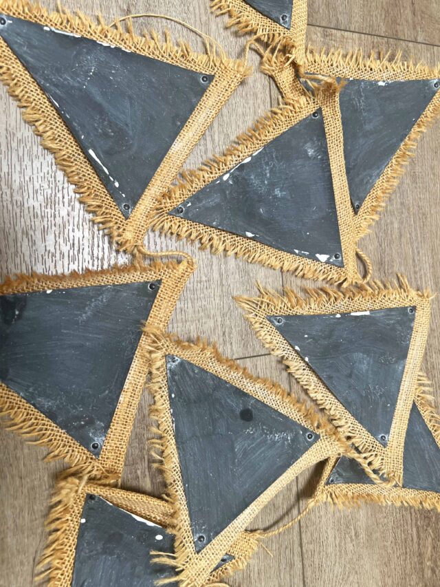 Chalkboard Craft: Easy Customizable DIY Pennant Banner - Master"Pieces ...