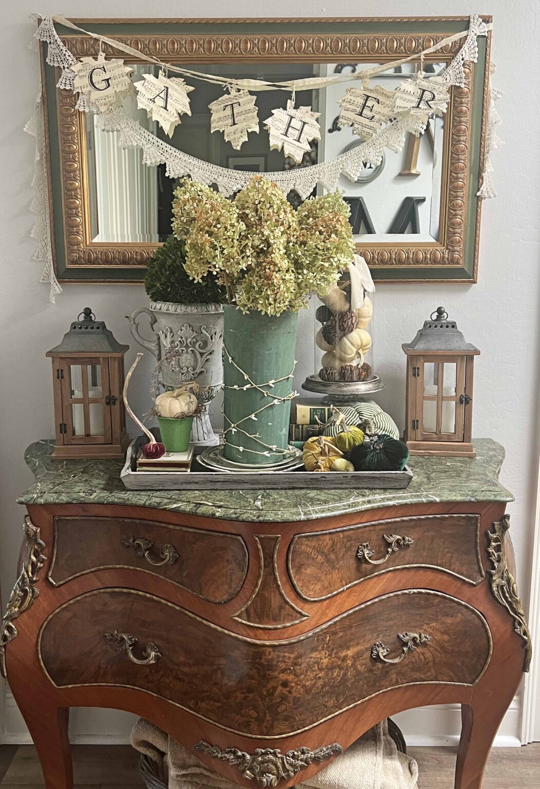 Fall Seasonal Decor Vignette Swap Done Easily - Master"Pieces" of my Life