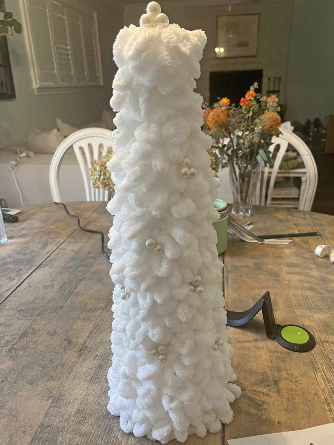 Pearl Loopy Yarn Christmas Tree DIY - Master"Pieces" of my Life