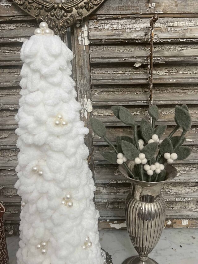 Pearl Loopy Yarn Christmas Tree DIY - Master"Pieces" of my Life