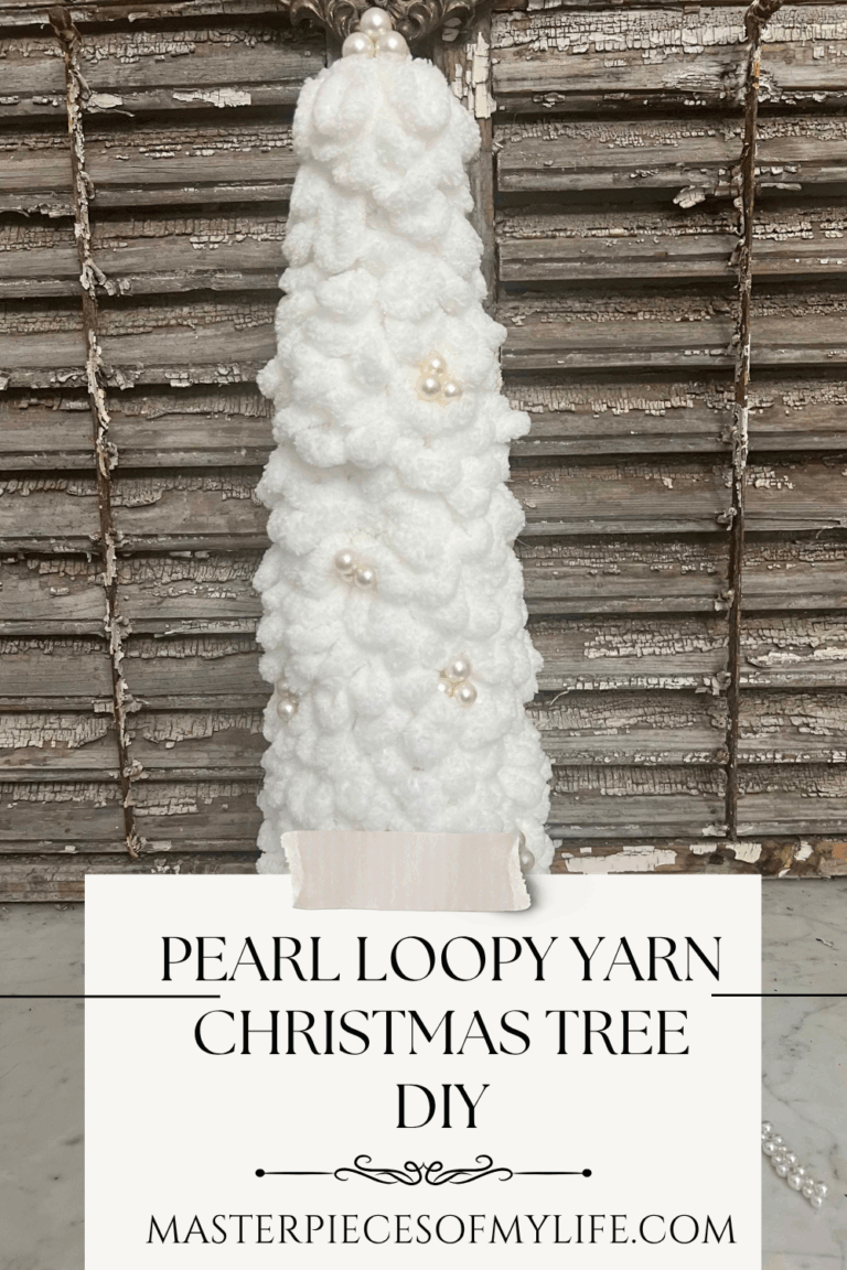 Pearl Loopy Yarn Christmas Tree DIY - Master"Pieces" of my Life