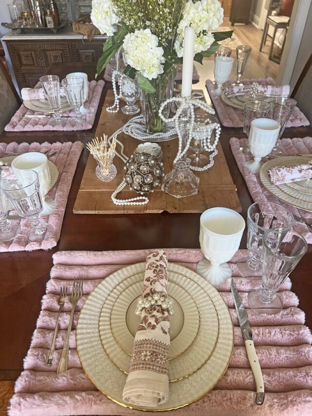 Valentine's Pearl Table Styling - Master"Pieces" of my Life